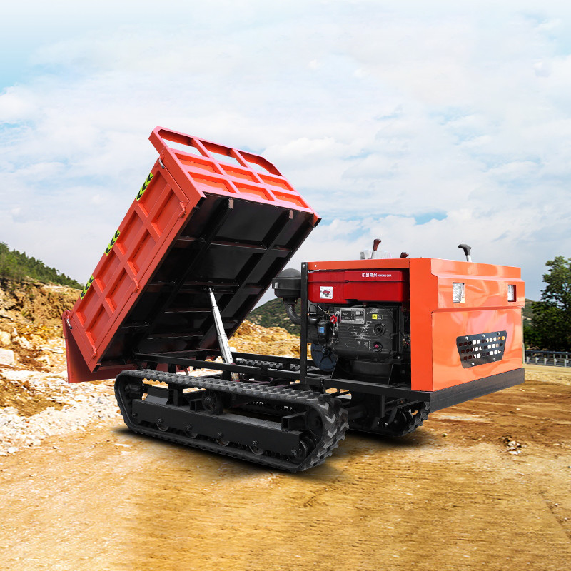 Chang Chai Engine Powered Crawler Dumper Truck For Heavy Duty Material ...