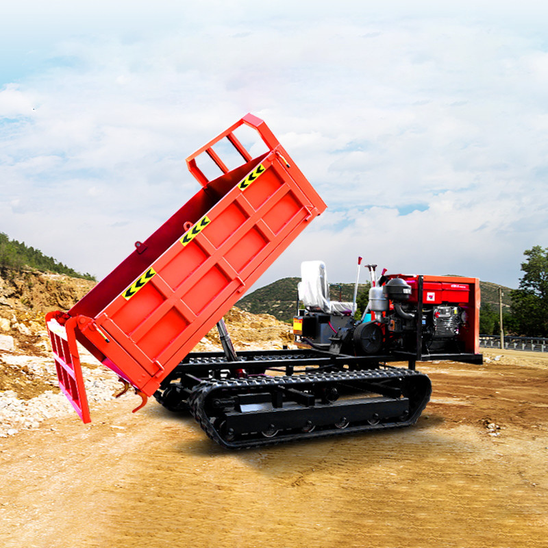 Chang Chai Engine Powered Crawler Dumper Truck For Heavy Duty Material ...